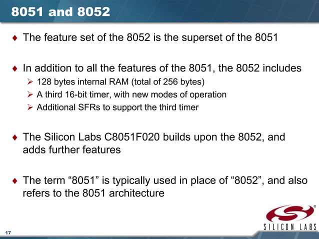 Lecture 1 (course overview and 8051 architecture) rv01 | PPT