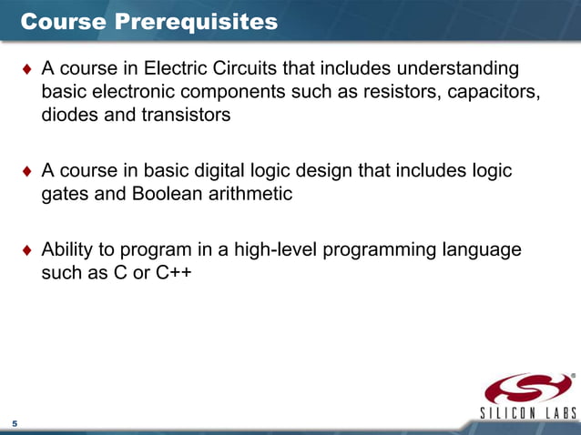 Lecture 1 (course overview and 8051 architecture) rv01 | PPT