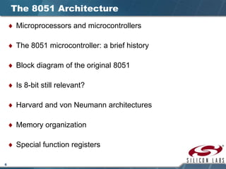 Lecture 1 (course overview and 8051 architecture) rv01 | PPT