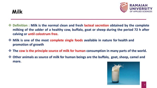 Lecture 1 Dairy scenario composition of milk.pptx