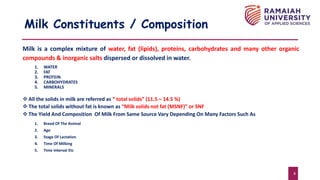 Lecture 1 Dairy scenario composition of milk.pptx