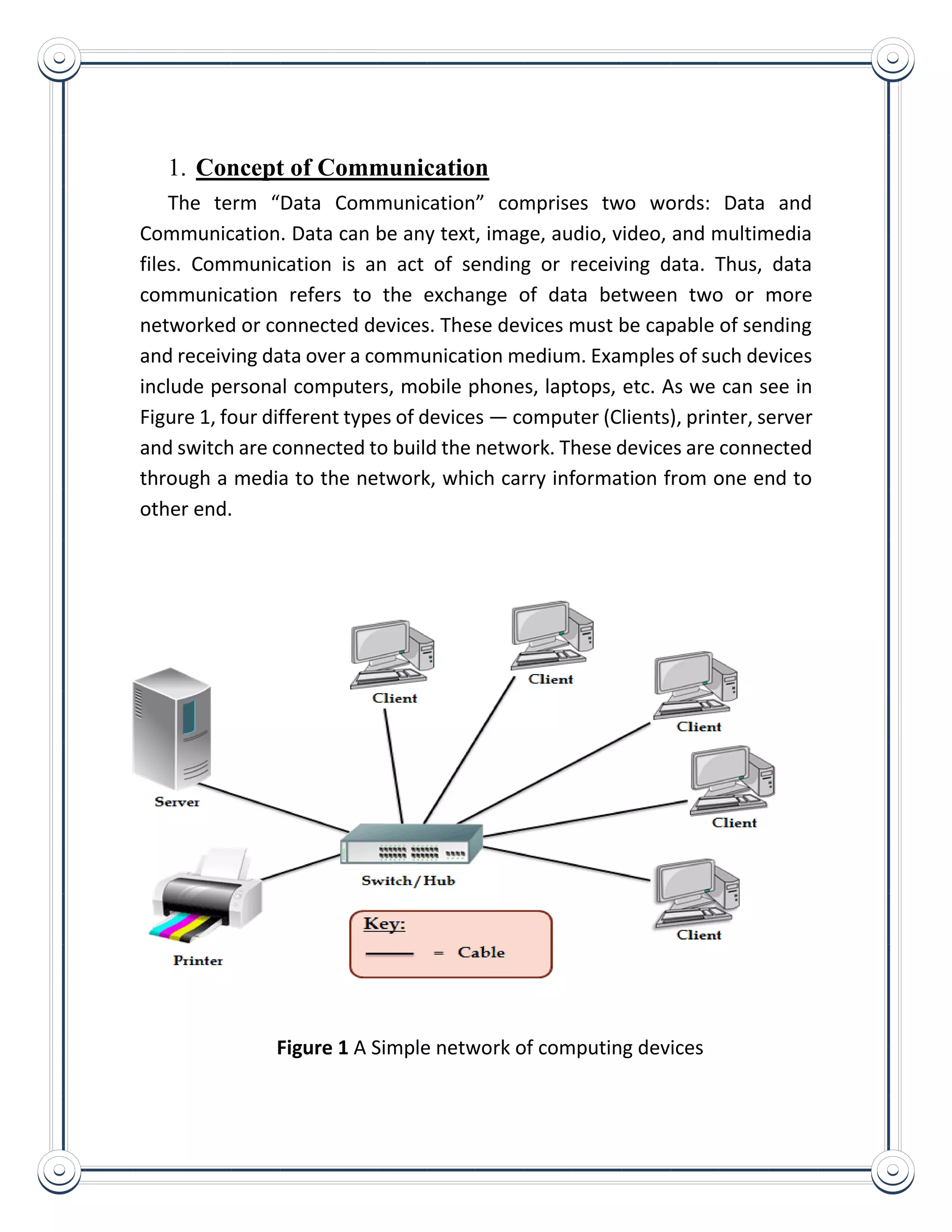 Lecture 1 data communication | PDF