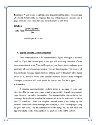 Lecture 1 data communication | PDF