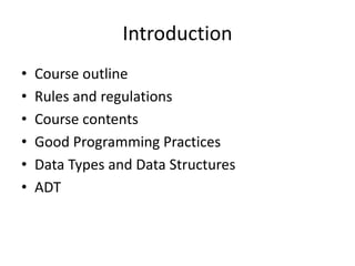 data structures and its importance | PPTX