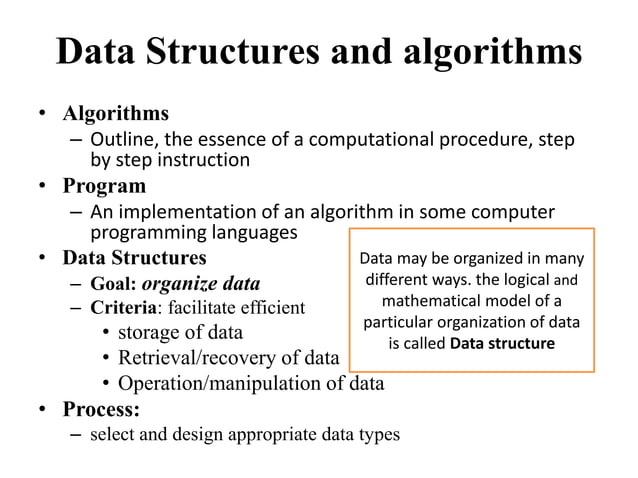 data structures and its importance | PPTX