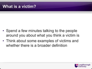 Lecture 1 defining victims | PPTX