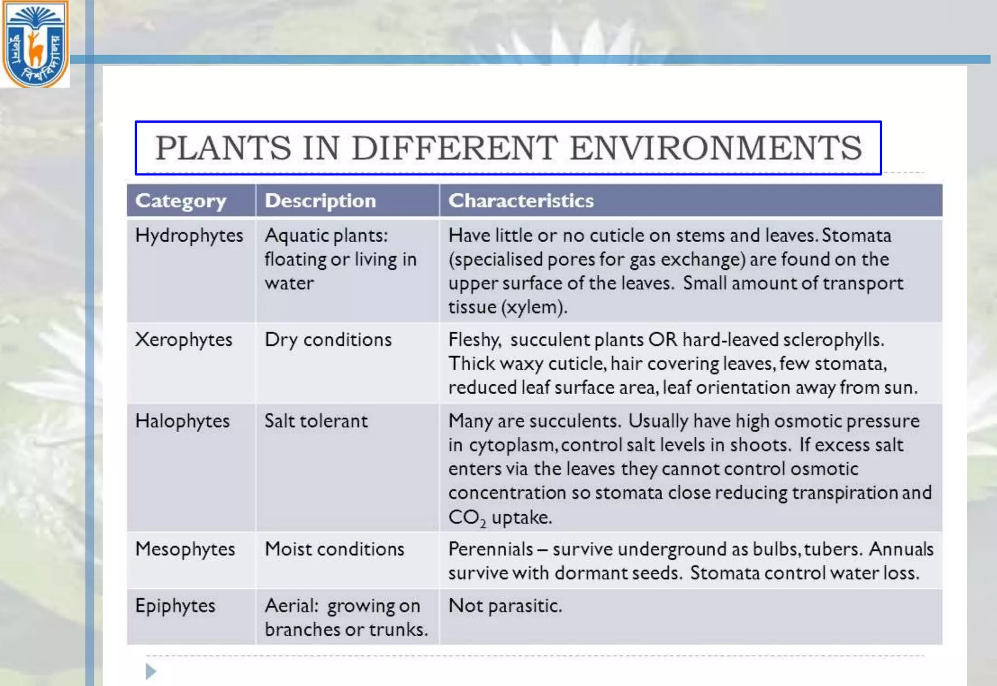 Lecture 1 definition, classification of marine hydrophytes | PPTX