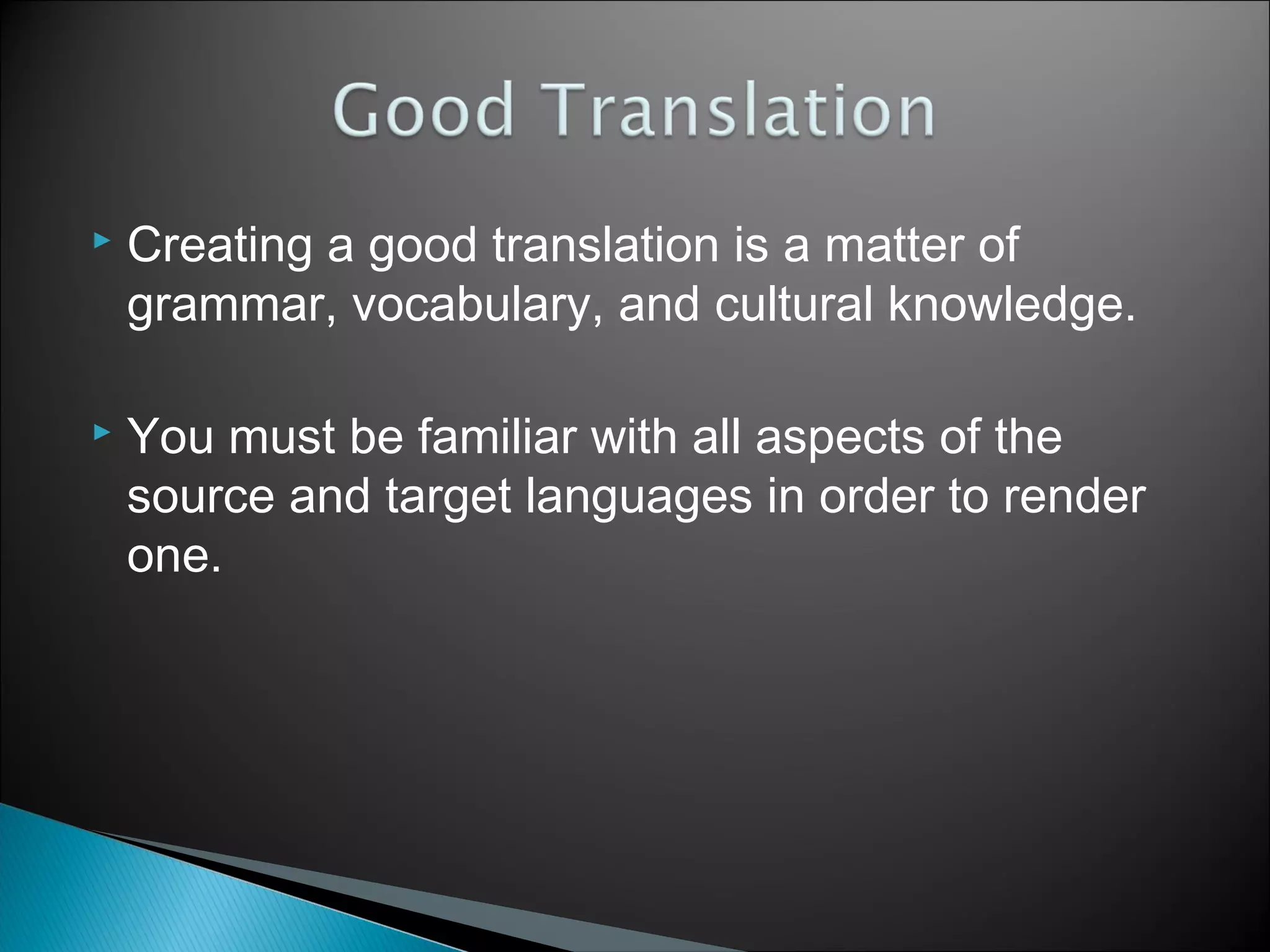 definition of translation | PPT