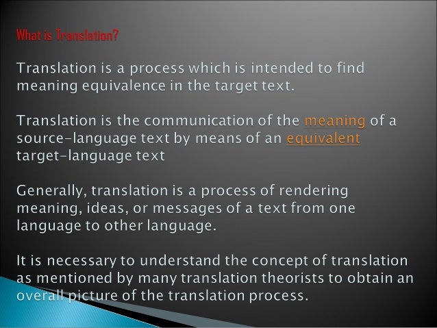 definition of translation