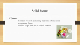 lecture 1 Drug dosage forms,precrption writing & their administeration ...