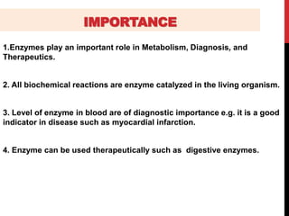 Enzymes Lecture For First Year Medicine student | PPT