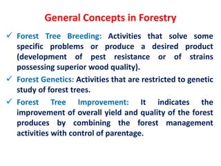 Tree improvement introduction lecture ppt | PPTX