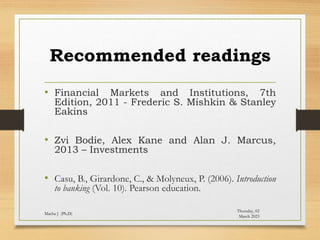 Lecture 1 Financial Markets Overview.pptx
