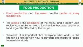 Comprehensive Food Service and Catering Management Course | PPTX