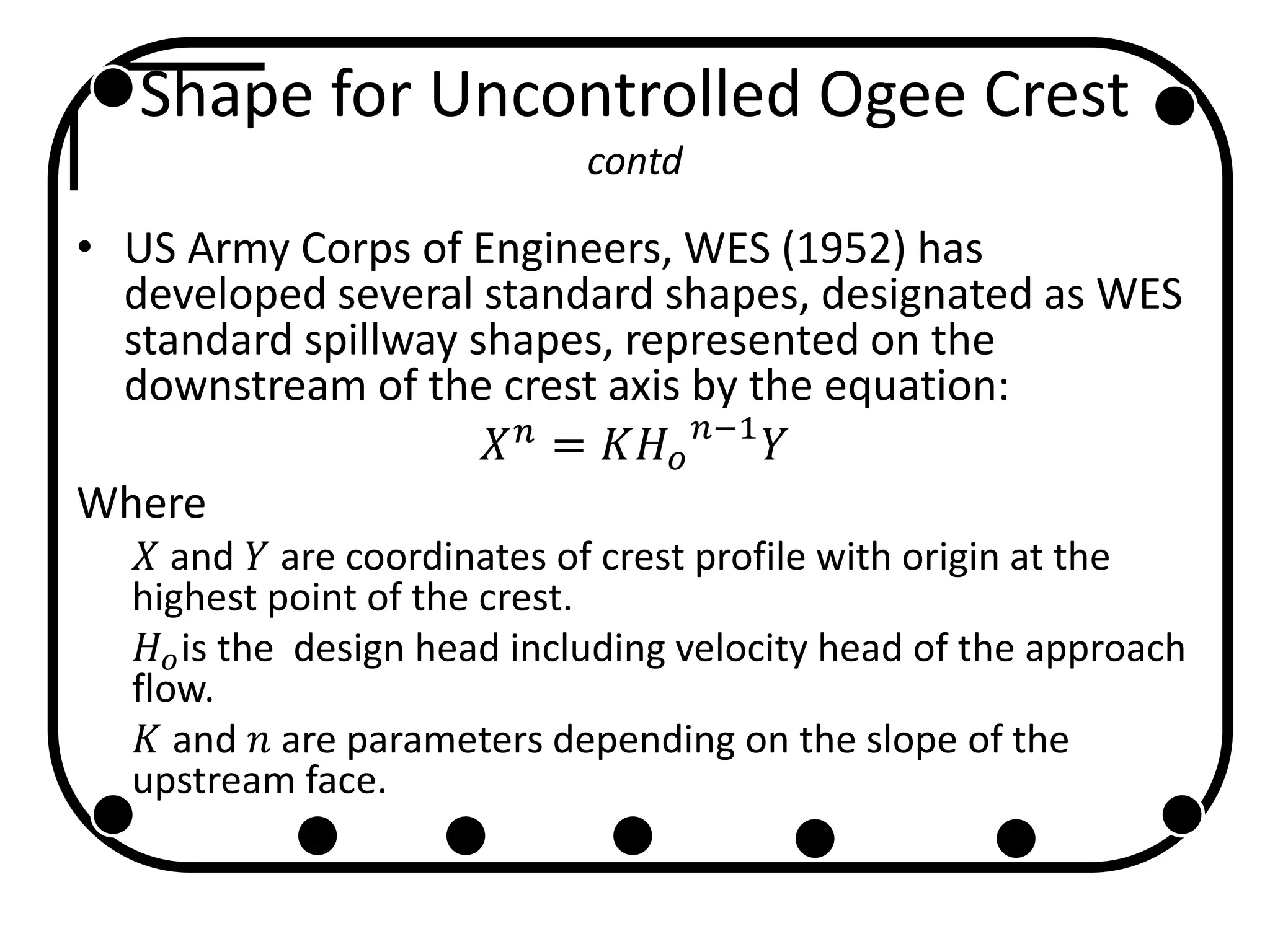 Lecture 1 free overfall and ogee | PPTX