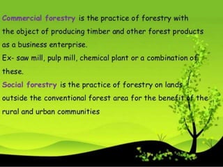 Introduction to forestry | PPTX