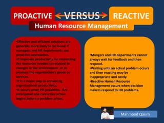 HRM framework by Mahmood Qasim | PPT