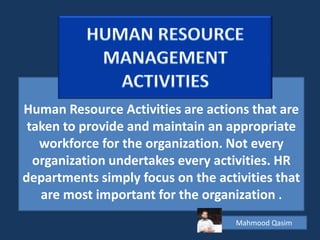 HRM framework by Mahmood Qasim | PPT