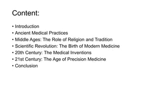 Lecture 1 Historical Development of Medical Practices and Knowledge.pdf