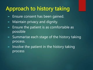 Lecture 1 History Taking - SCS.pptxjjjjjjjjjj | PPTX