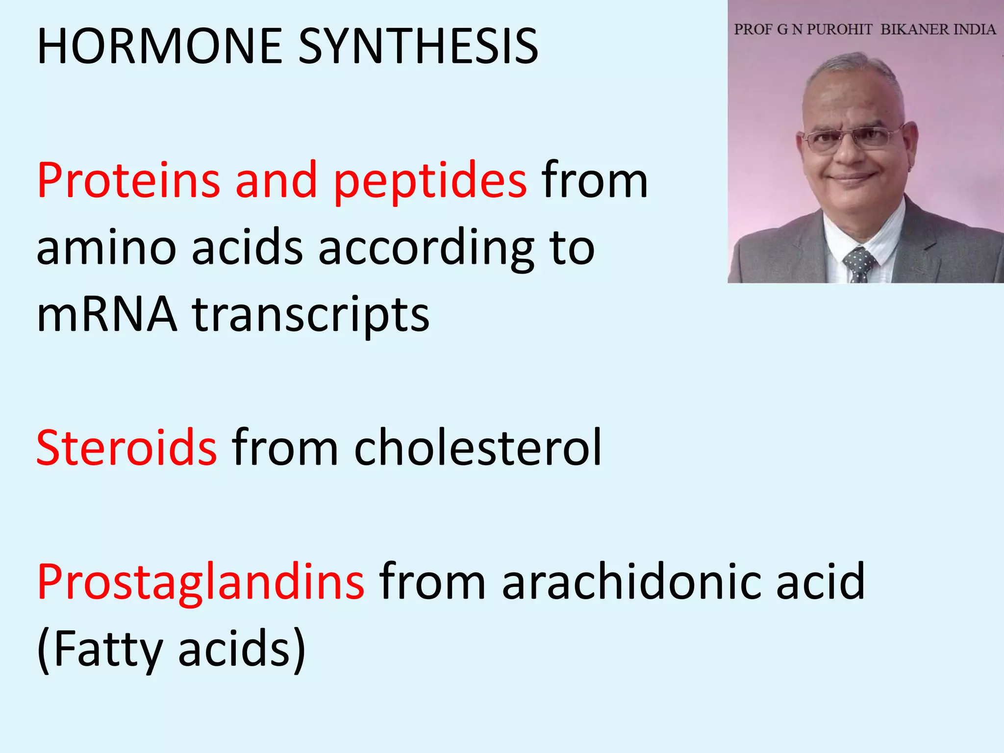 Lecture 1 hormones basics | PDF