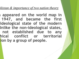Lecture 1 Ideology.ppt Pakistan studies the Islamia University of ...