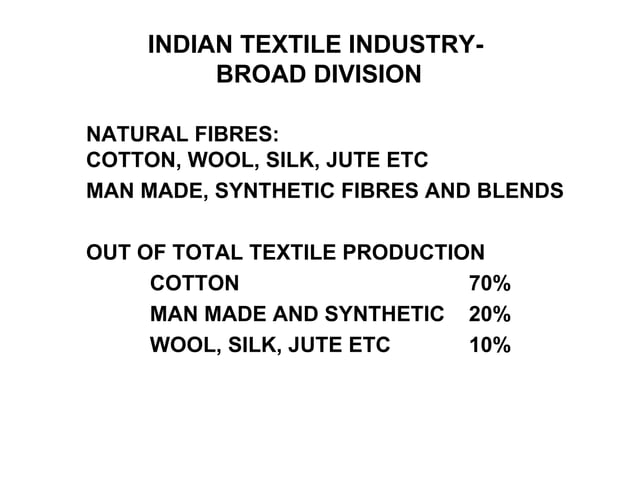 Lecture 1 indian textile industry | PPT