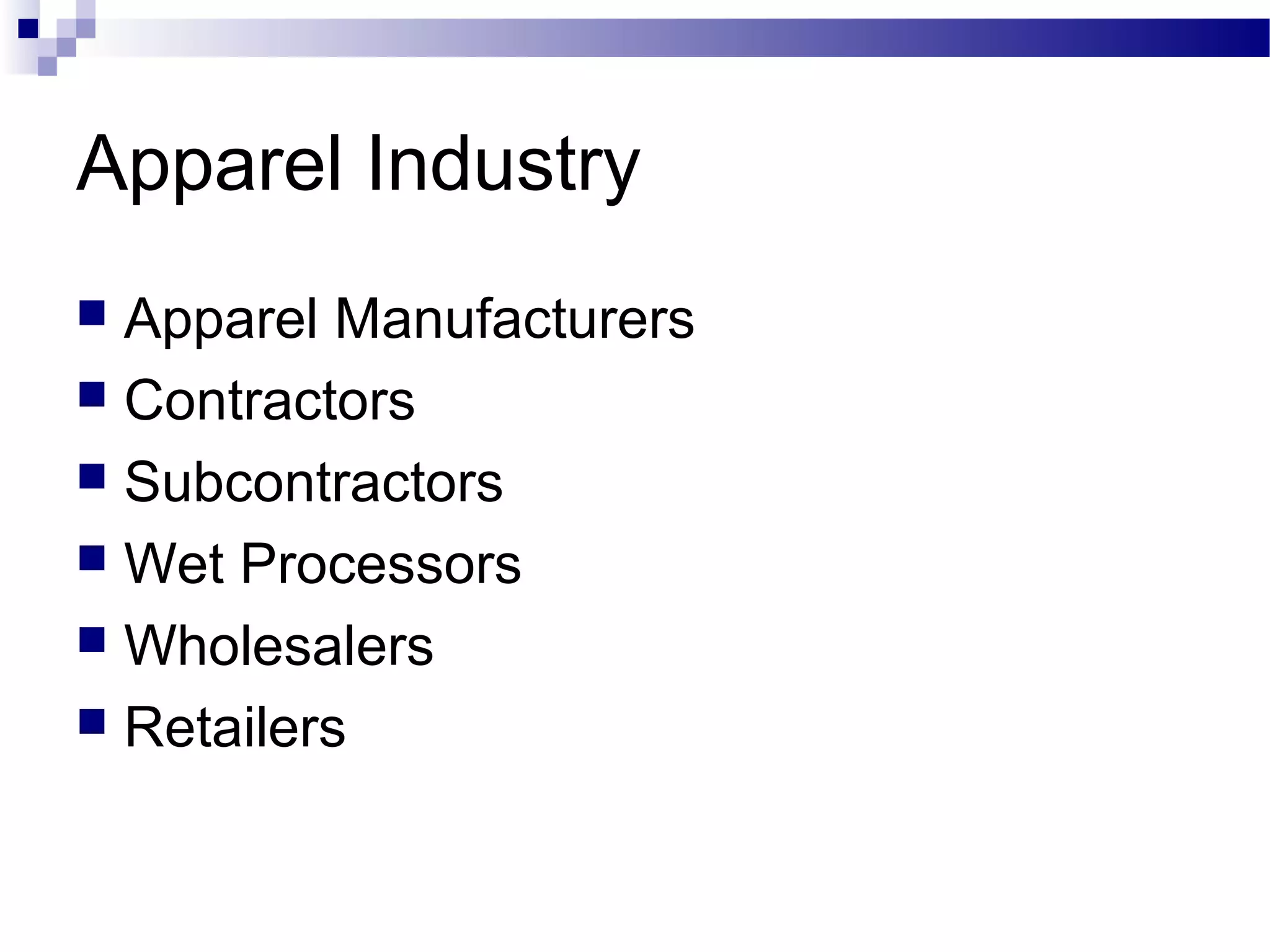 Fashion Industry overview | PPT