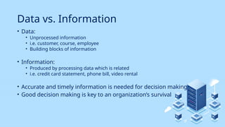 Lecture1 Information Management Introduction | PPTX