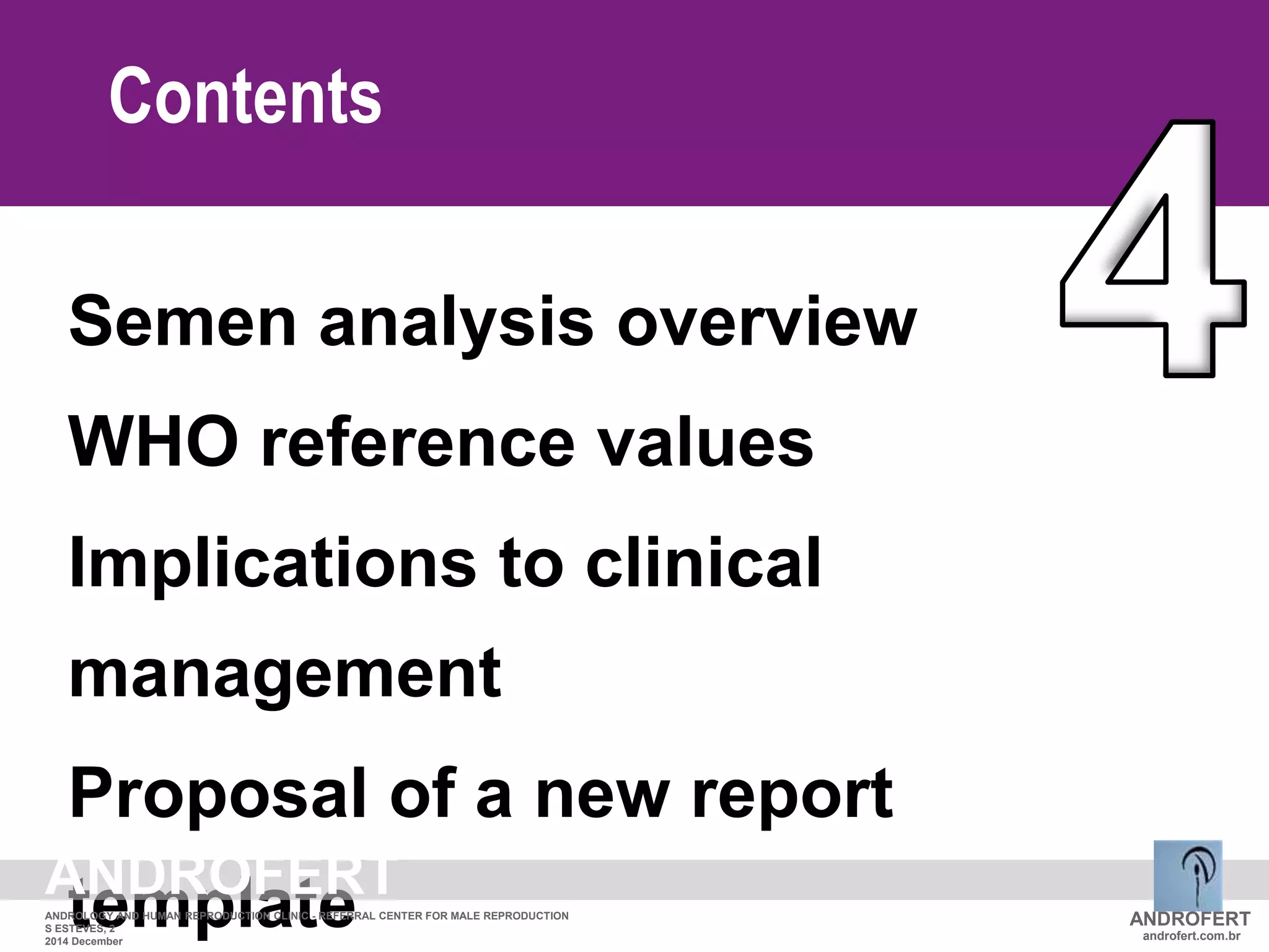 Interpreting Semen Analysis Results | PDF | Infertility | Reproductive Health
