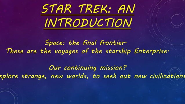 Star Trek: An Introduction | PPTX