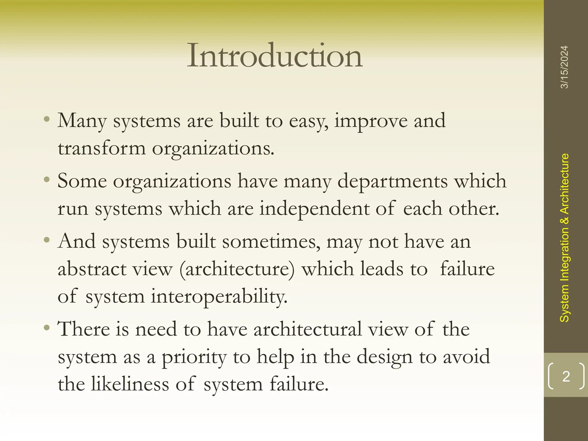 Lecture 1system Integration And Architecture Ppt Operating Systems Computer Software And