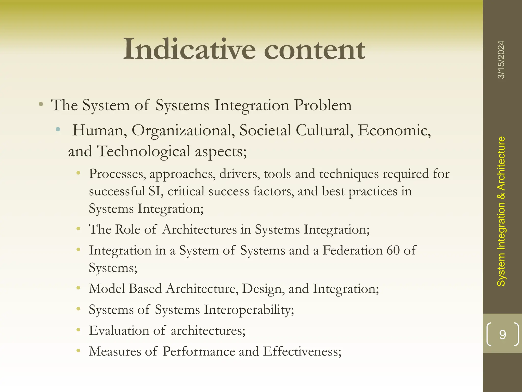 Lecture 1system Integration And Architecture Ppt Operating Systems Computer Software And