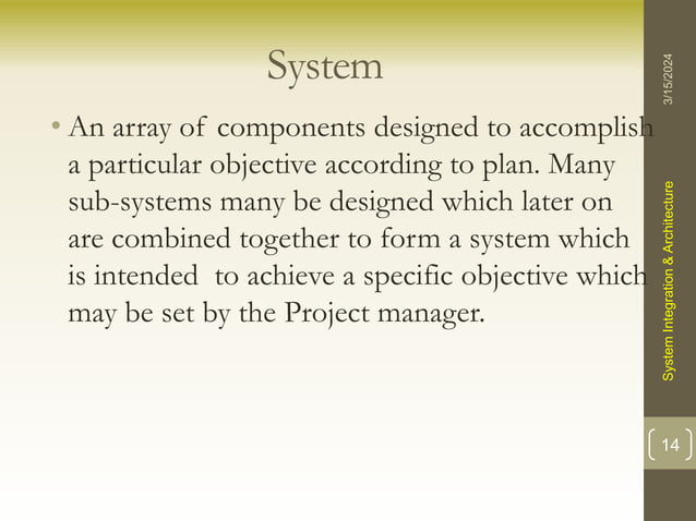 Lecture 1_System Integration & Architecture | PPT | Operating Systems | Computer Software and ...