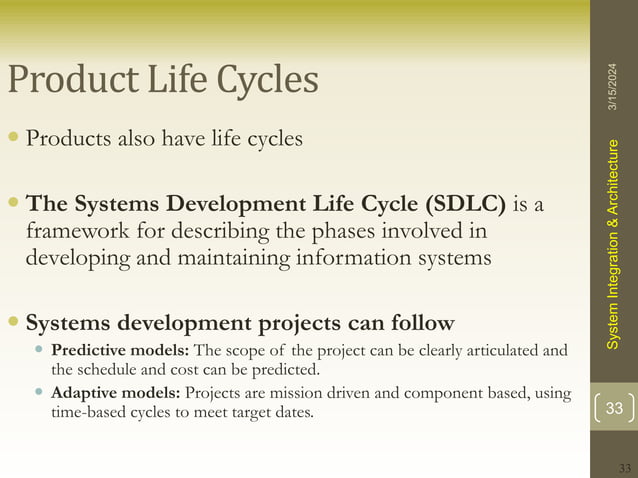 Lecture 1system Integration And Architecture Ppt Operating Systems Computer Software And