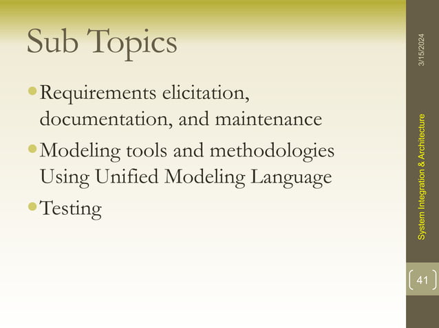 Lecture 1_System Integration & Architecture | PPT | Operating Systems | Computer Software and ...