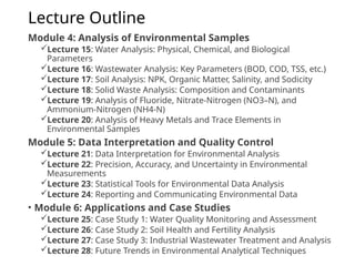 Introduction to Environmental Science and Analytical Techniques | PPTX