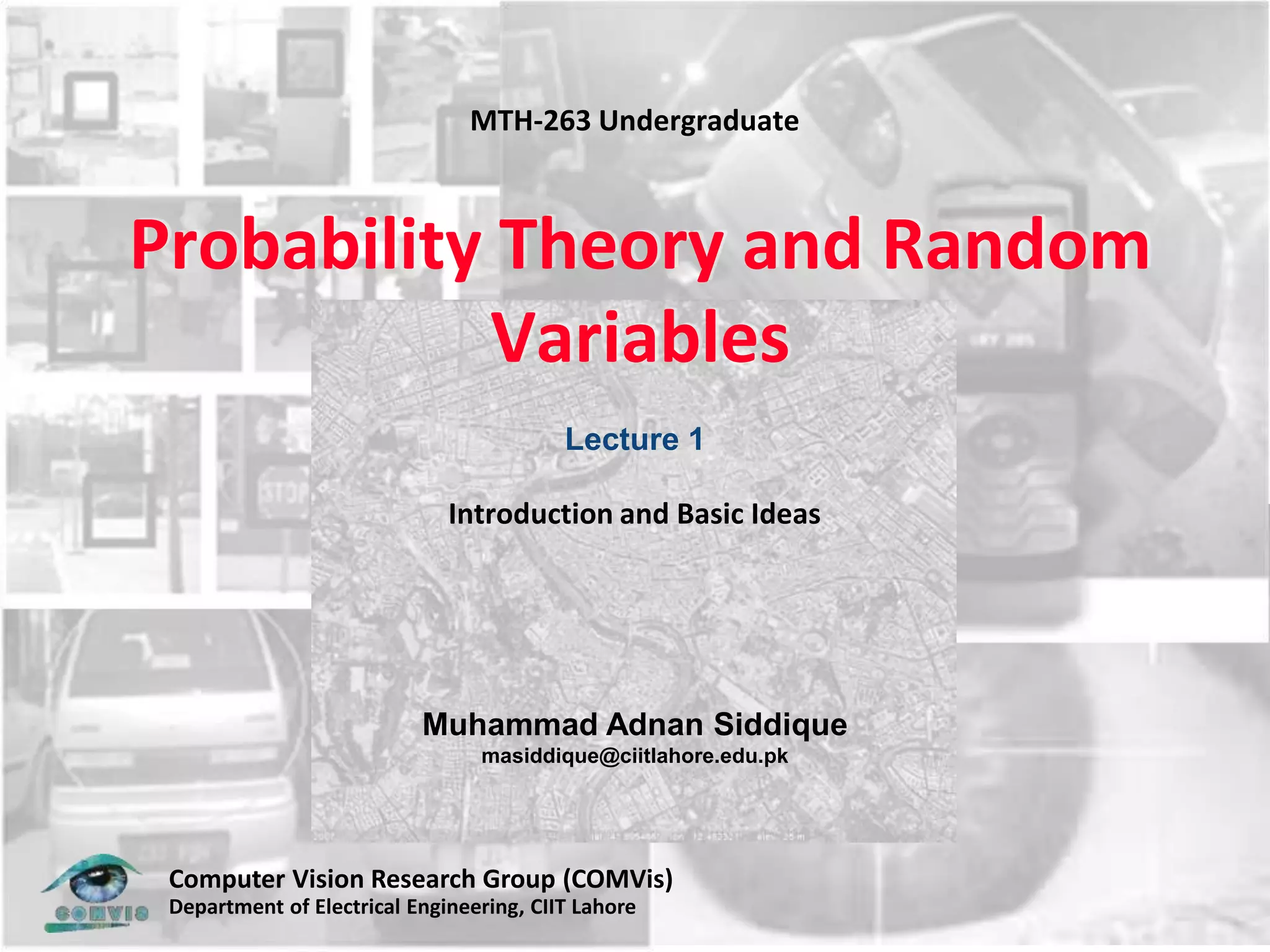 Lecture 1 introduction | PPSX