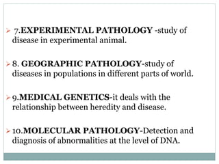Lecture 1(introduction to pathology). | PPTX