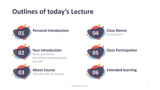 Lecture 1 introduction | PPTX