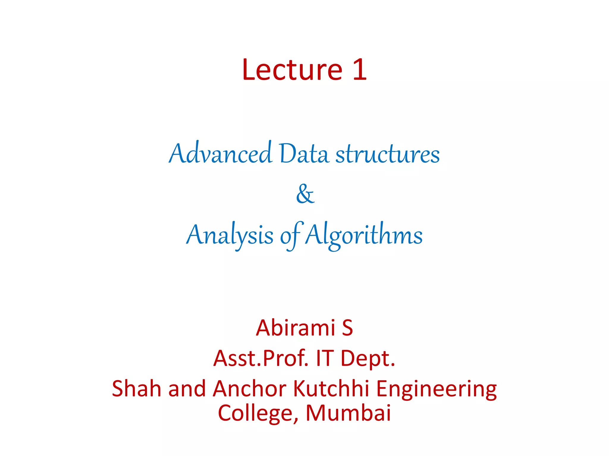 Lecture 1 introduction | PPT