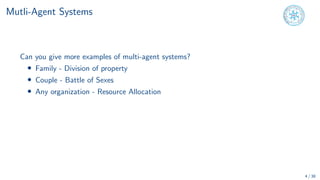Foundations of AI Multi Agent Systems Course | PDF