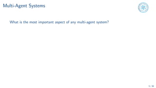 Foundations of AI Multi Agent Systems Course | PDF