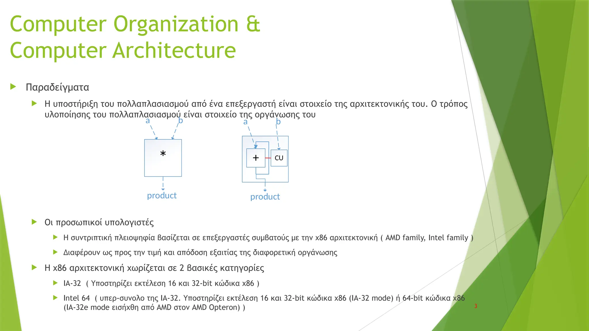 Introduction to computer architecture (Greek)) | PPT