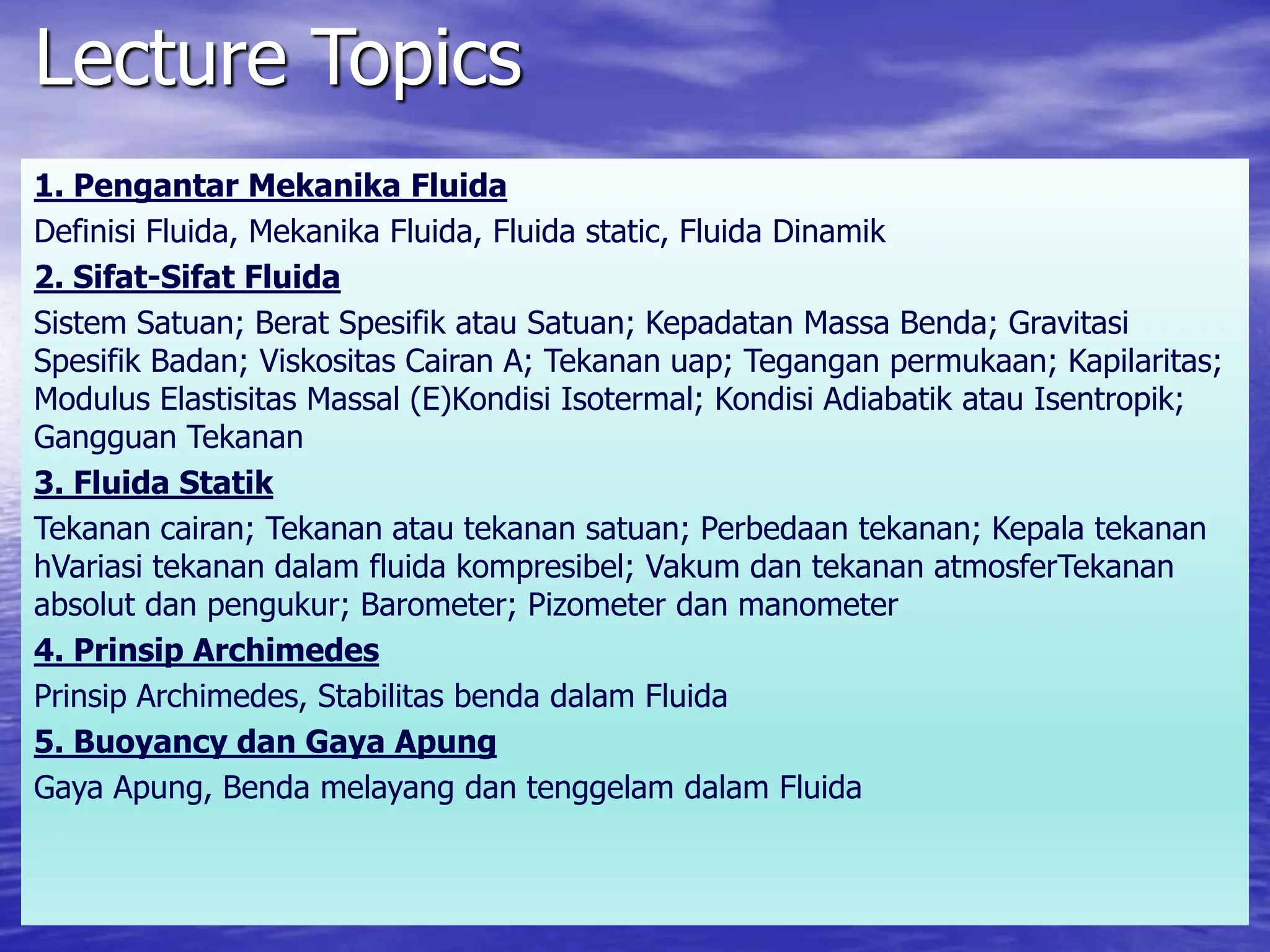 Lecture_1_Introduction to Fluid Mechanic | PPT