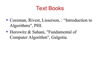 ppt for introduction to design and analysis of algo | PPT