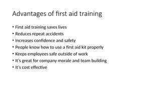 Lecture 1 Introduction FIRST AID AND EMERGENCY MEDICINE .pptx