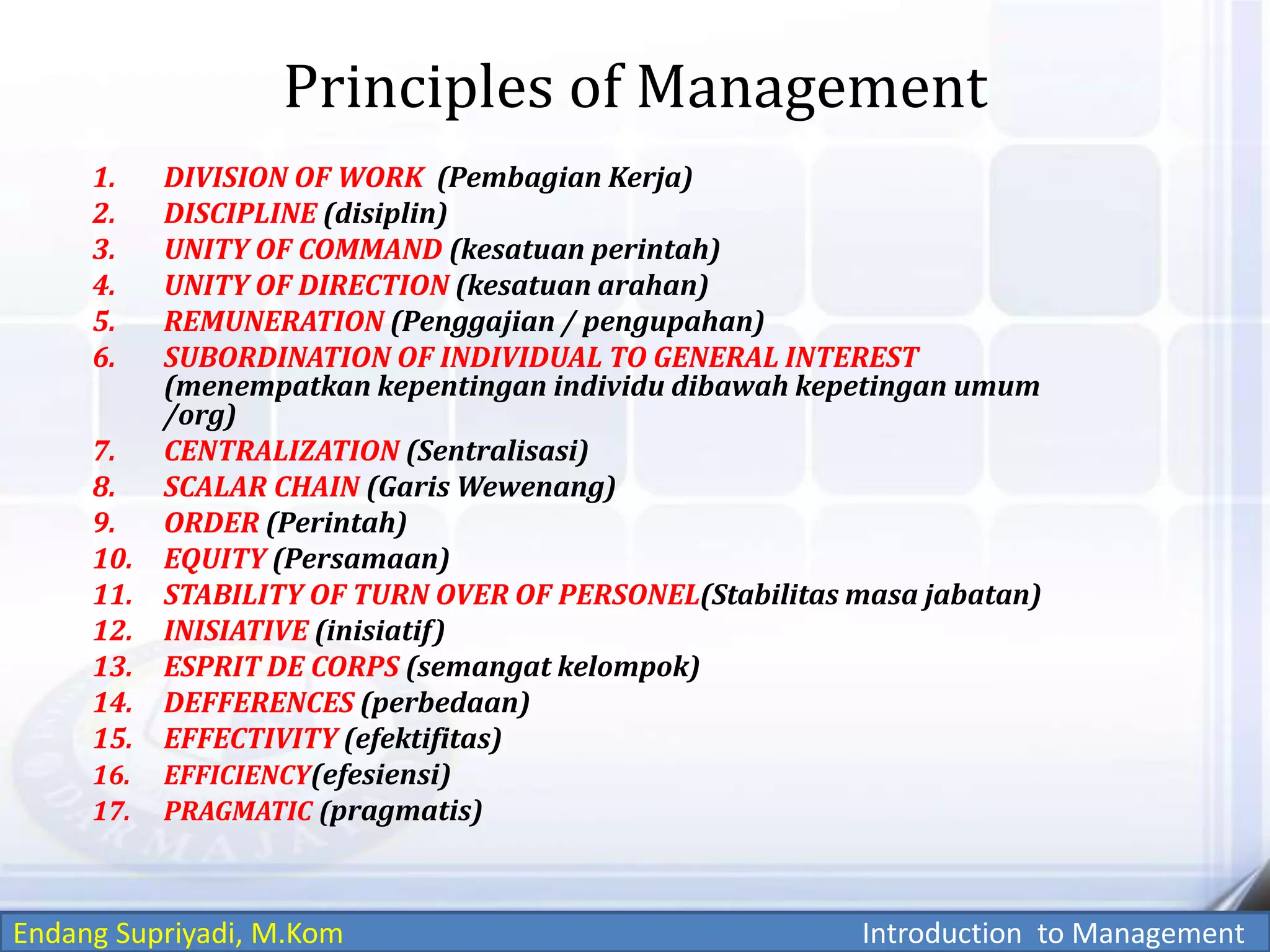 Lecture 1 introduction management ( arti & peran ) | PPTX