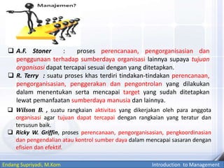 Lecture 1 introduction management ( arti & peran ) | PPTX