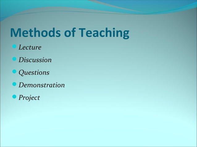 Lecture 1 introduction of project method | PPT